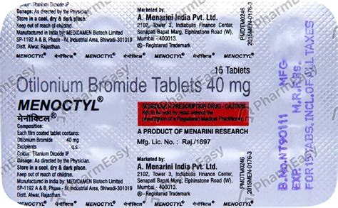 Buy Menoctyl 40 Mg Tablet 15 Online At Flat 15 Off Pharmeasy