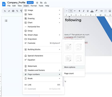 How To Add Headers Footers And Page Numbers In Google Docs Envato Tuts