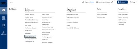 Data Import Bulk Importing System Users Evotix