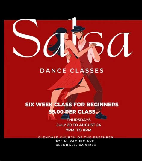 Salsa Class Glendale Church Of The Brethren