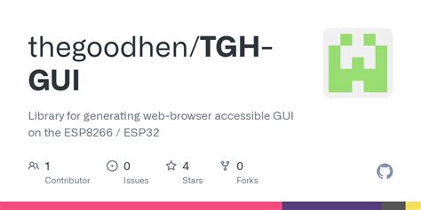 github thegoodhen tgh gui library for generating web browser accessible gui on the esp8266