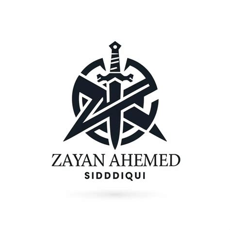 Logo Design For Zayan Ahmed Siddiqui In The Travel Industry Dynamic Sword Symbol With