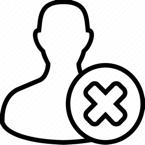 Account Closed Delete People Profile Stop User Icon