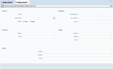 Ui5 Simple Form Sapcodes