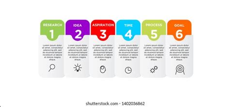Vector Infographic Stack Chart Design Icons Stock Vector Royalty Free