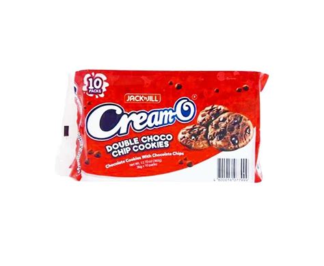Jack N Jill Cream O Double Choco Chip Cookies 10 Packs X 36g 360g