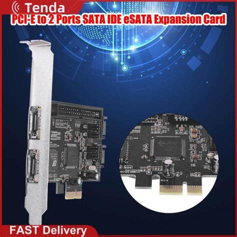 Express Expansion Card PCI E PCIe To 2 Ports SATA IDE ESATA Adapter Computer Accessory Lazada