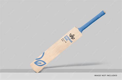 Premium Psd Willow Wood Material Cricket Bat Mockup
