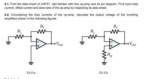 Solved Considering The Bias Currents Of The Op Amp