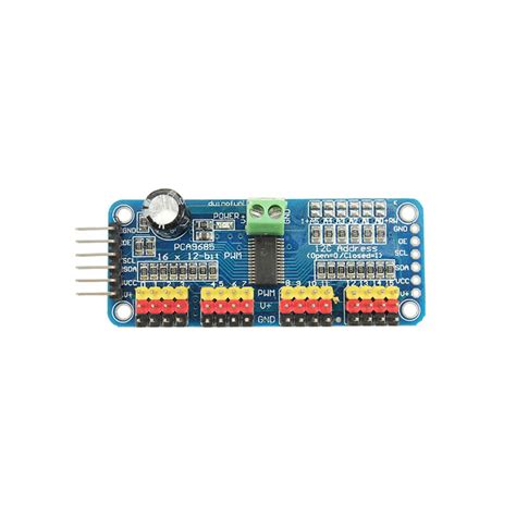 CONTROLADOR SERVO PWM CANALES BITS PCA IIC I C