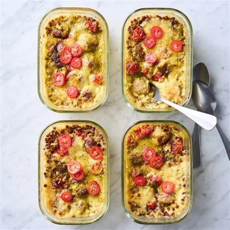 Meatball Pesto And Risoni Bake Recipe Woolworths