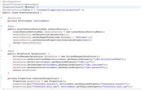 Spring Error Creating Bean With Name Sessionfactory Java Config