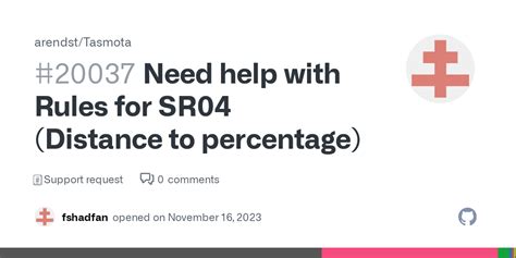 Need Help With Rules For SR Distance To Percentage Arendst Tasmota Discussion