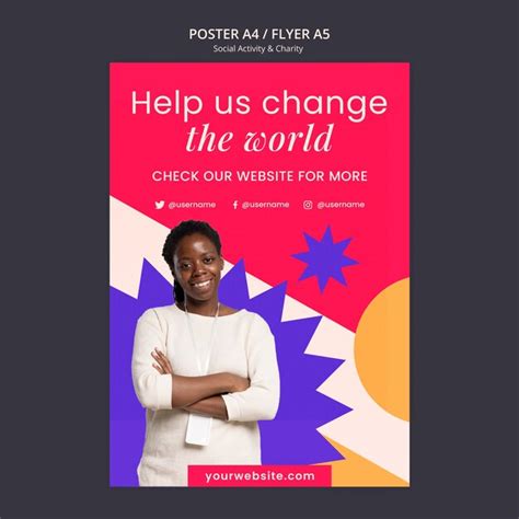 자선 템플릿 디자인 무료 Psd 파일