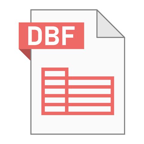 Premium Vector Modern Flat Design Of Dbf File Icon For Web