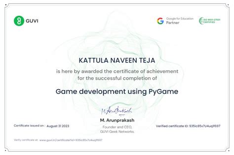 naveen teja on linkedin pygame python gamedevelopment programing guvi