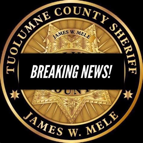 A Wanted Man Goes On A Crime Tuolumne County Sheriff