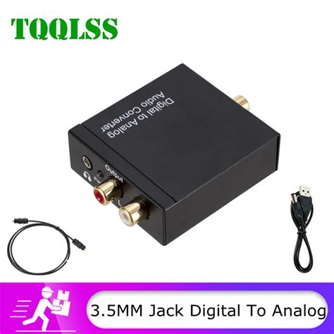 Digital To Analog Audio Converter 35mm Optical Fi Vicedeal