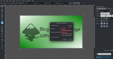 Creating Blog Post Feature Image Using Inkscape Embedded Insights