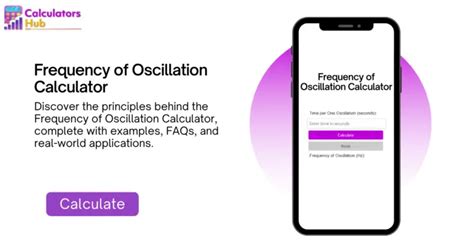 Frequency Of Oscillation Calculator Fast And Accurate