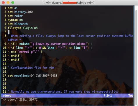 美化vim 配置vimrc文件 知乎