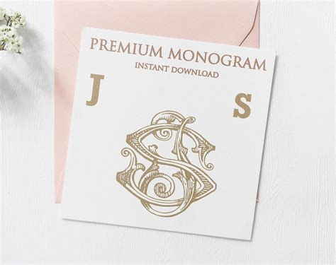 Js Sj V2 Wedding Duogram Wedding Monogram Wedding Logo Etsy