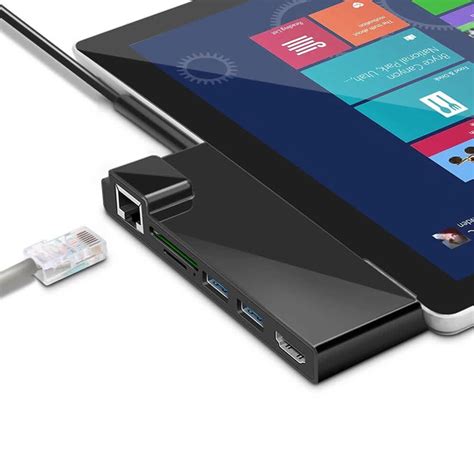 Allkei Multi Function Ethernet Rj45 Lan Gigabit Adapter Usb 3 0 Hub 6