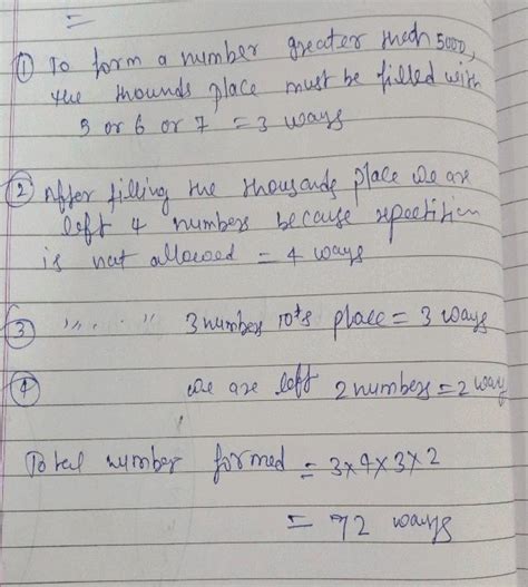 The Number Of Four Digit Numbers That Can Be Formed From The Digits With At Least