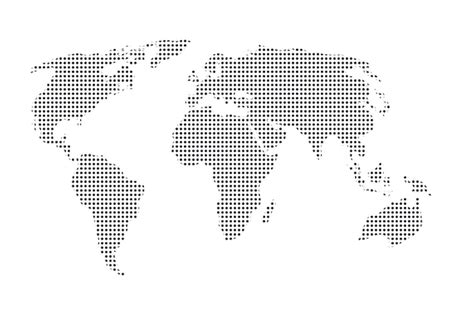 Premium Vector World Map Vector Isolated On White Background