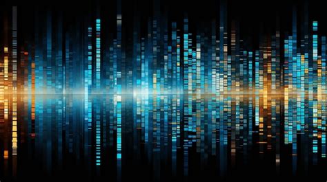 Premium Photo Abstract Futuristic Digital Matrix Grid With Cybernetic