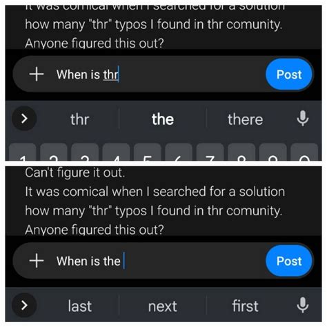 solved my auto correct won t correct thr to the can t samsung