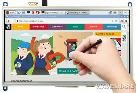 Buy Waveshare Inch HDMI LCD Display For Raspberry Pi Resistive Touch Online In