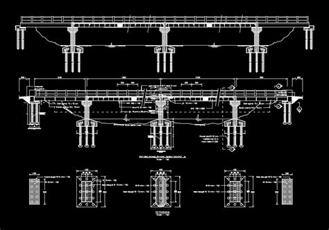 Plan Drawing Composite Bridge Dwg Plan For Autocad • Designs Cad