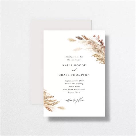 Fall Themed Wedding Invitation Wording