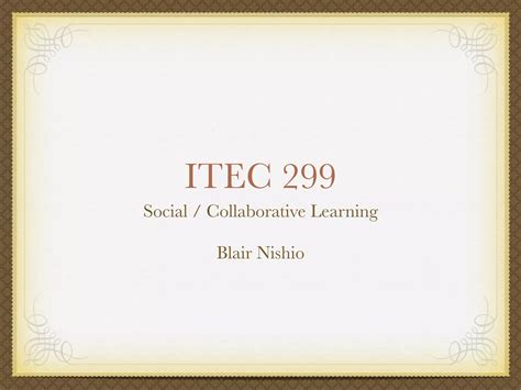 Social Collaborative Learning Ppt
