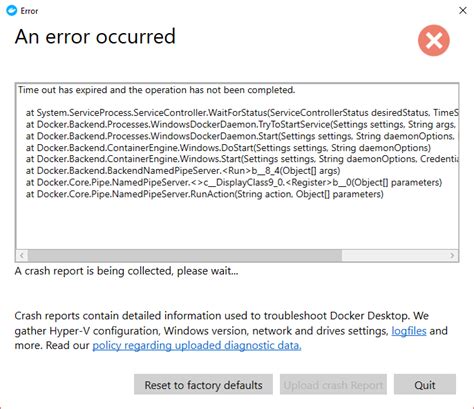 Docker Desktop On Windows 10 Crashes On Switching To Windows Containers Stack Overflow
