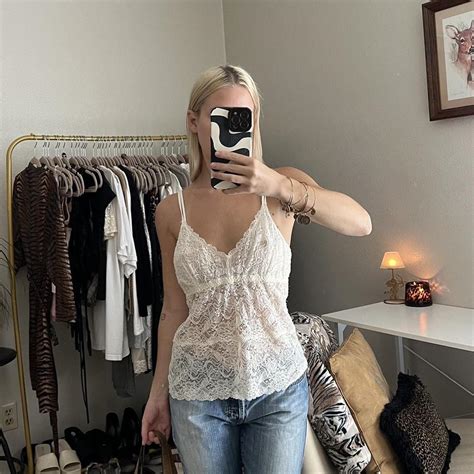 Vintage Banana Republic Lace Cami Top So Beautiful Depop