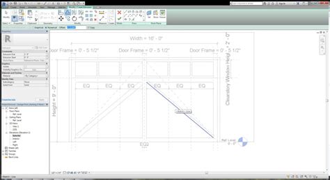 Revit Best Practices Customizing Components Garage Door Hayne