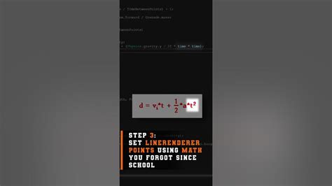 Show Any Projectiles Trajectory In Unity With Simple Math And A Line