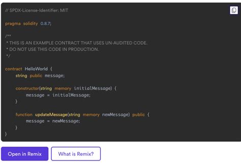 Deploy Your First Smart Contract