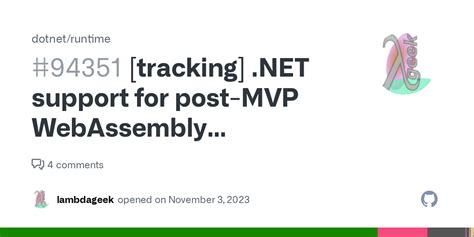 [tracking] support for post mvp webassembly proposals · issue