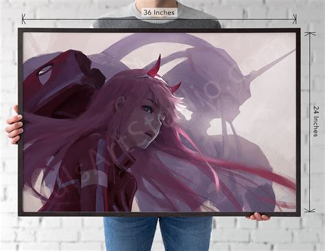 Xl Vinyl Canvas 02 From Darling In The Franxx Art By Wlop Pulsart