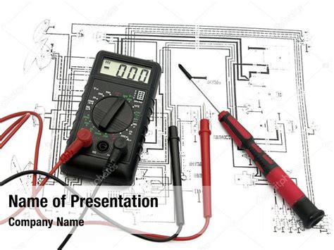 Electrical Plan PowerPoint Template Electrical Plan PowerPoint Background