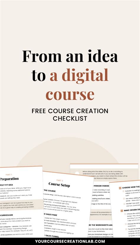 Course creation checklist path to your first online course – Artofit