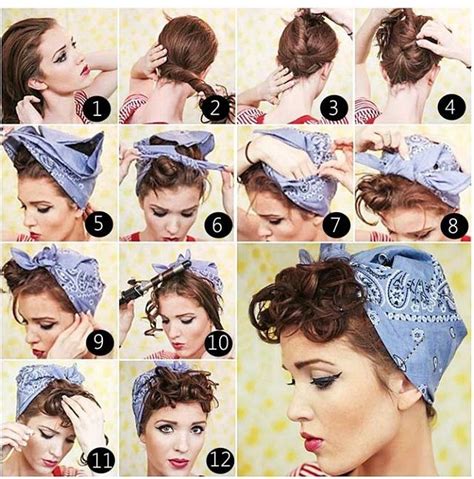Elegant Vintage Pin Up Hairstyle Diy 50s Hairstyles 50s Hairstyles