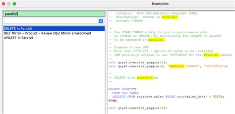 parallel execution of update and delete sql statements