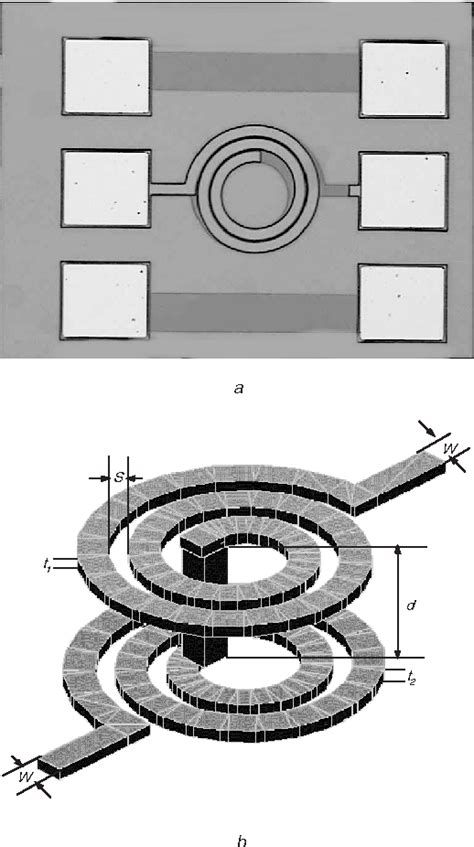 Figure 1 From Modelling On Chip Circular Double Spiral Stacked Inductors For Rfics Semantic