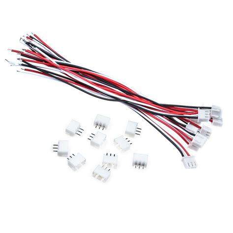 미니 Jst Xh 254mm 3 핀 커넥터 플러그 전자 라인 단일 연결 터미널 플러그 24awg 150mm 길이 와이어 케이블 10 세트 전기 장비 및 소모품