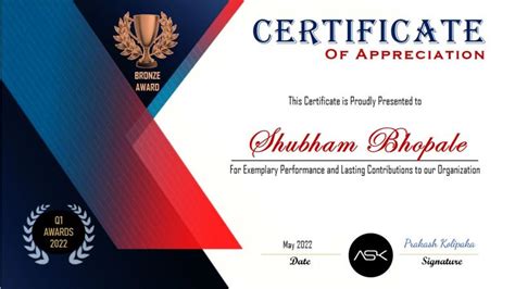 Shubham Bhopale On Linkedin Askconsulting Awards Rnr Thankyou