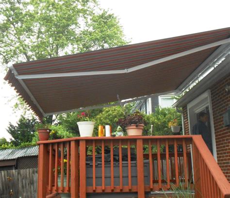 Retractable Awnings Rustic Deck Baltimore By A Hoffman Awning